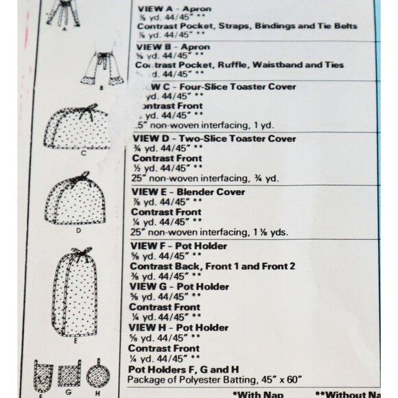 McCall's | Office | Mccalls 567 Sewing Pattern 197s Toaster Covers ...